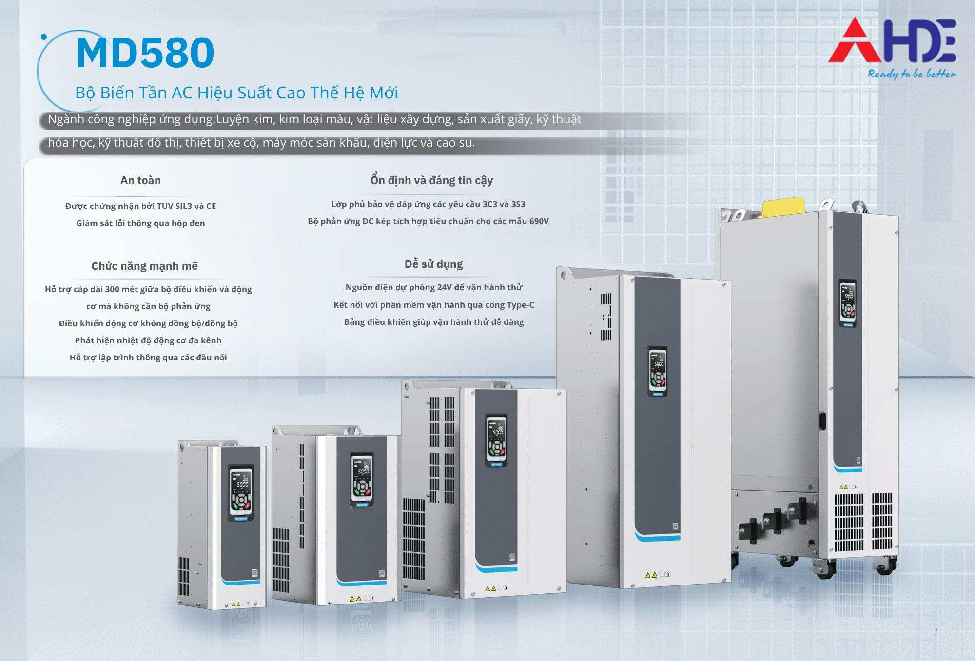 Biến Tần Inovance MD580-4T585-L - HDE Tech